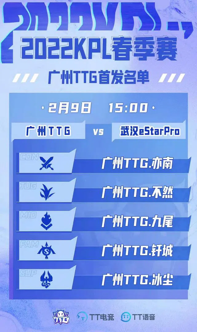 eStar對陣TTG首發公佈：清清確定缺席，官博解釋原因，但歸期未定 – 遊戲内參