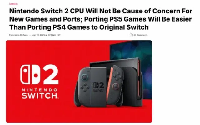 喜憂參半，switch2新爆料不斷 – 遊戲内參